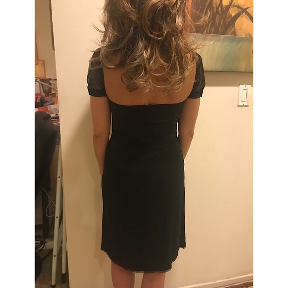 D&G | Dresses | Dg Black Silk And Lace Cocktail Dress 38 | Poshmark